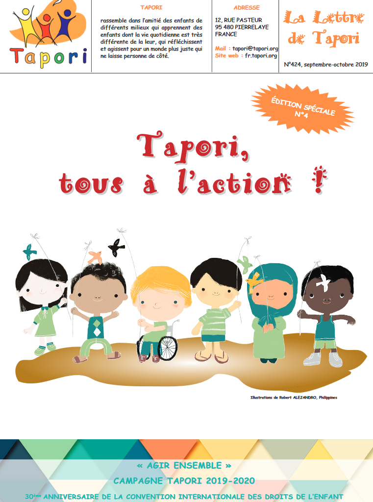 Tapori invite à agir ensemble pour les 30 ans de la Convention des ...
